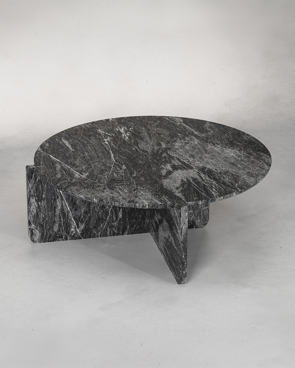 Notch Round Coffee Table | Marble Coffee Tables | MAAMI HOME